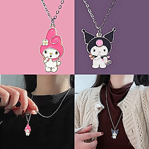 MEKZU 80PCS Anime Cartoon Gift Sets Party Favors, Including Drawstring Bag Coin Wallet Stickers Brooches Bracelets Keychains Necklaces Hairpins Hair Ties