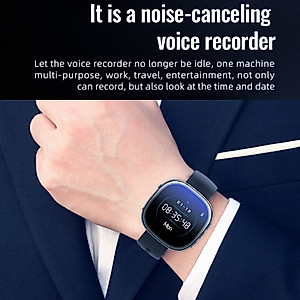 Voice Recorder Watch, HD 1080P Digital Screen Audio Voice Activated Recorder with Playback, Noise Reduction Smart Video Recording Device Bracelet Watch for Lectures Meetings