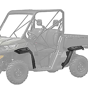Kemimoto UTV Fender Flare, Front and Rear Extended Mud Guards Compatible with Can Am Defender HD 5/ HD8/ HD10/ MAX 2016 17 18 19 20 21 22 23 Replace OEM #715006821 715002424 715006822