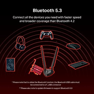 TP-Link WiFi 6E Intel AX210 AXE5400 PCIe WiFi Card for PC (Archer TXE75E) - Tri Band Wireless Adapter for Desktop PC with Magnetic Base Dual Antenna, Bluetooth 5.3(USB Port), WPA3, MU-MIMO, OFDMA