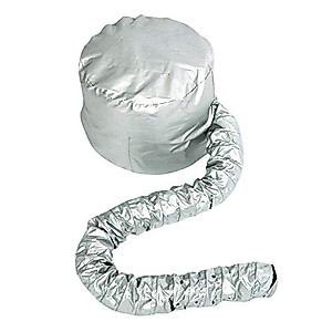 FMELAH Safety Hair Dryer Cap Portable Soft Hair Drying Salon Cap Hair Mask Baking Oil Cap Hair Dryer Hat for Hand Held Hair Dryer Attachment (Silver)