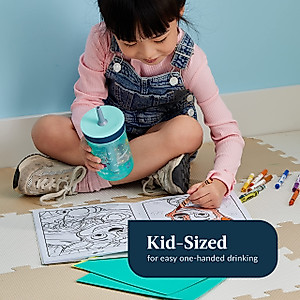 Contigo Paw Patrol Kids Plastic Water Bottle, Spill-Proof Tumbler with Straw for Kids, Dishwasher Safe, 14oz 2-Pack