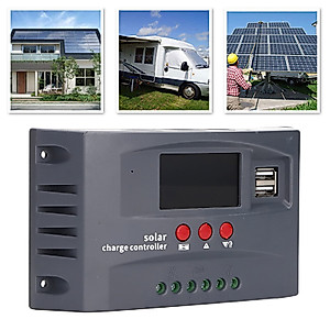 Solar Panel Controller, 10A MPPT Solar Controller Colourful Screen PV Photovoltaic Energy Controller 12V, Solar & Wind Power Inverters