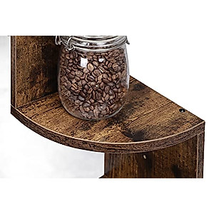 Nyehiret 4 Tier Corner Wall Mounted Shelf,Corner Shelf Unit Wall Mount Racks,Wall Organizer for Bedrooms, Bathrooms, Kitchen, Offices and Living Rooms