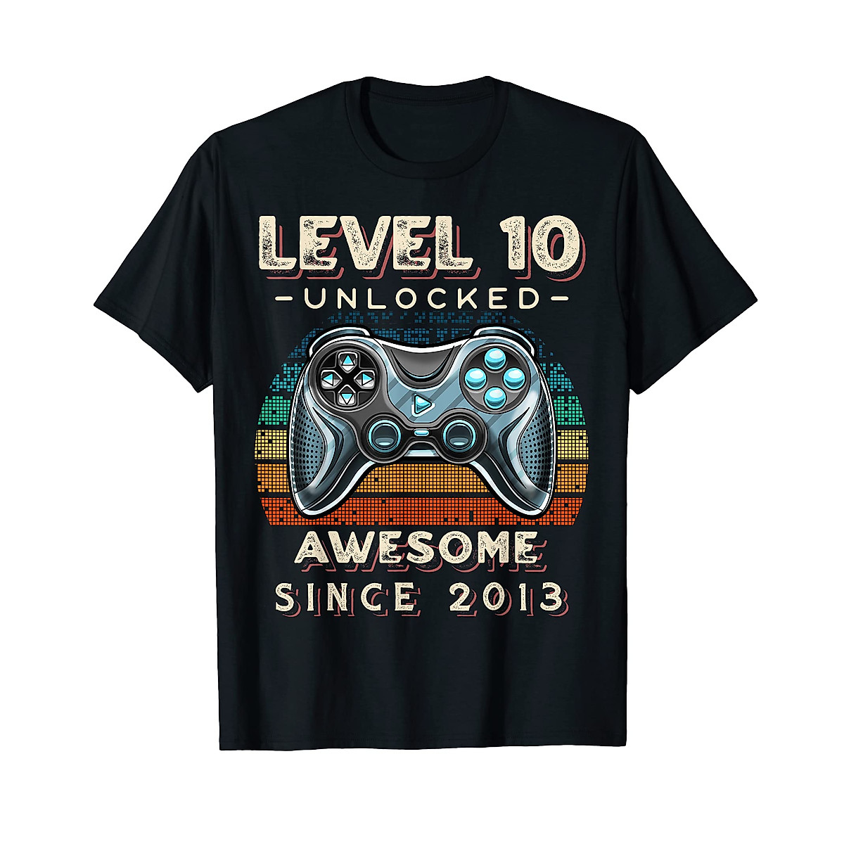 Level 10 Unlocked Video Game 10th Birthday 10 Yr Old Boys T-Shirt