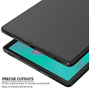 Puxicu Case for Galaxy Tab S5e 10.5 2019 Case, Slim Design Matte TPU Rubber Soft Skin Silicone Protective Cover for Samsung Galaxy Tab S5E 10.5 Inch Model SM-T720/T725/T727 2019 Release Tablet - Black