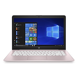 HP Stream 14in Display Intel Celeron N4000 4GB RAM 64GB eMMC Win 10 Rose Pink (Renewed)