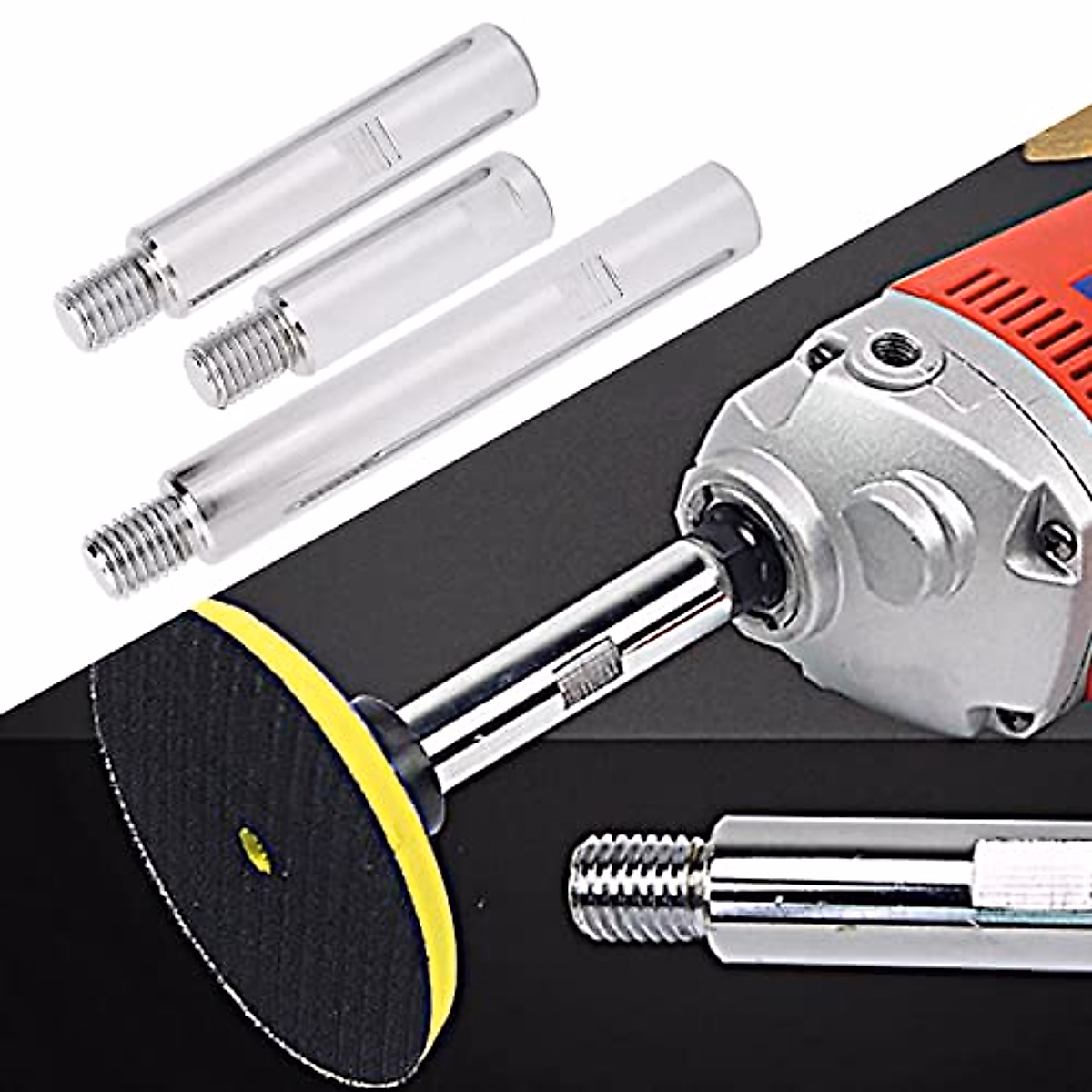 3X M1 Durable Tools Auto Polisher Extension Shaft Adapter Rod for Car Care Detailing Car Wash Polishing