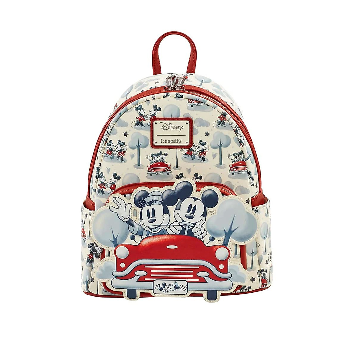 Loungefly Disney Mickey & Minnie Springtime Car Ride Mini Backpack Exclusive