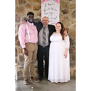 Alizeal Men's Y-Back Adjustable Suspender and Bowtie Set (Dark Purple)