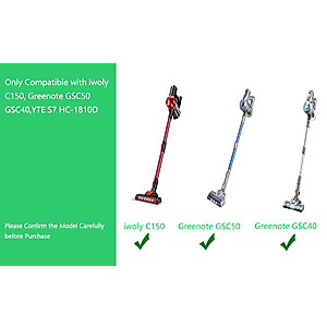 AC DC Power Adapter Charger Cord Compatible with iwoly C150, Greenote GSC50 GSC40,YTE S7 HC-1810D Cordless Vacuum Cleaner Power Cord