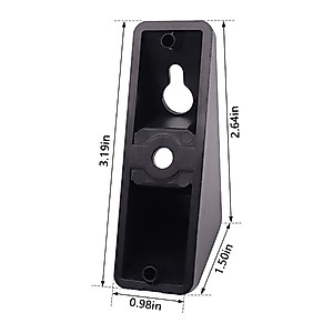 Black Sound Bar Wall Mount Brackets A1997429A SONA1997429A with Screw Accessories for Sony Soundbar HT-CT370 HTCT370 SA-CT370 SACT370 HT-CT770 HTCT770 SA-CT770 SACT770 Speaker Mounting Brackets