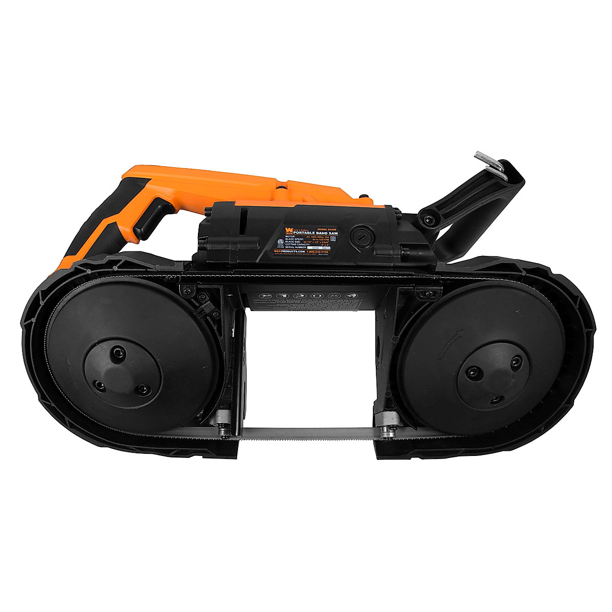 WEN Portable Band Saw for Metal, 10-Amp, Variable Speed, Handheld (94396)