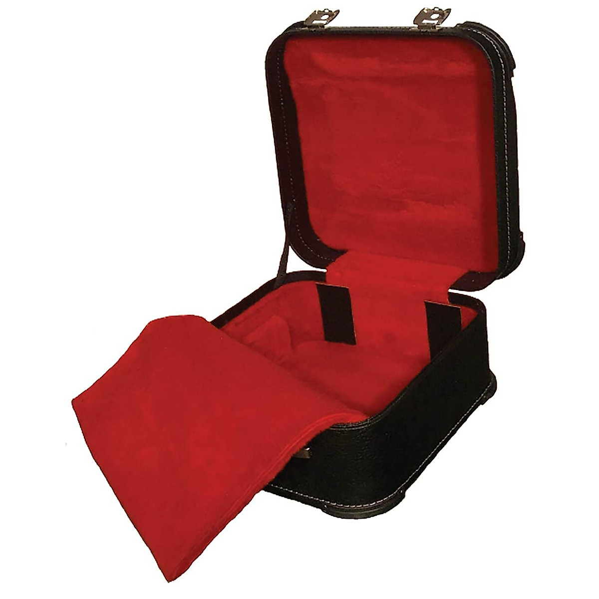 Alacran NAL3412 DLX Accordion Package: 34 Button, 12 Bass Accordion with Case and Straps (Fa/FBE, White Pearl)