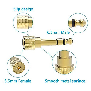Sennheiser 1/4" Adapter - 549346 Authentic Genuine 6.35mm Adapter Jack - 3.5mm (1/8 Inch) to (1/4 Inch)