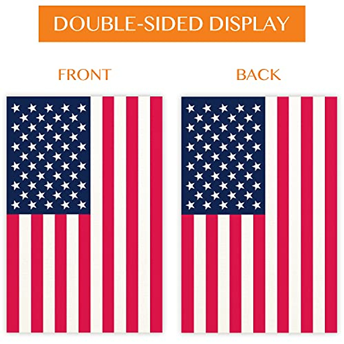 MingTa 2 Pack 4th of July American Flags Garden Flags 12x18 Double Sided Yard Flags for Outside Seasonal Outdoor Decor Vertical Burlap Decoration