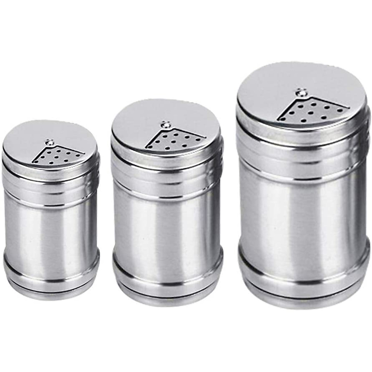 1Pc Stainless Steel Salt and Pepper Dispenser Bottle Salt Pepper Shaker Bottle Seasoning Spice Condiment Container Box with Hole for Home Camping Picnic S Deft Processed