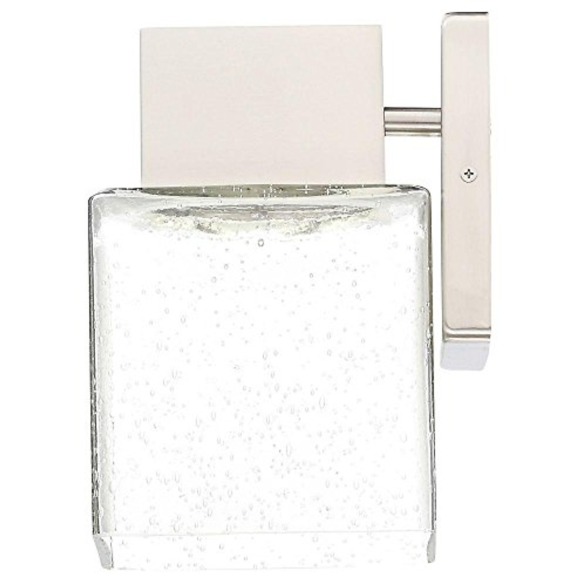 Home Decorators Collection Essex Brushed Nickel Outdoor LED Powered Wall Lantern