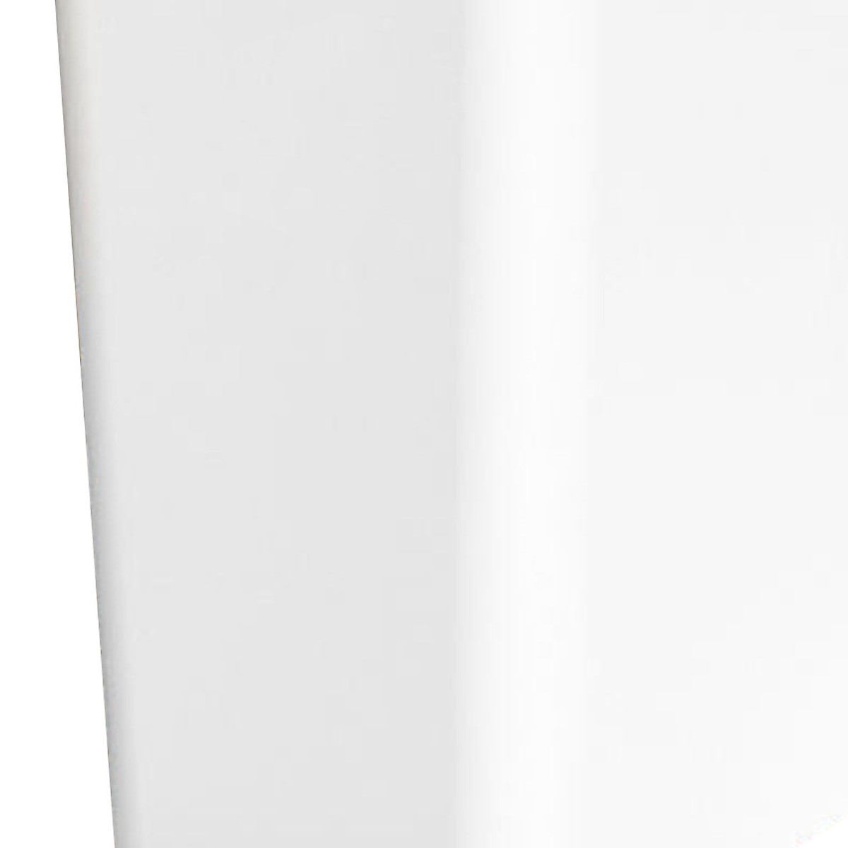 VIVIDPLOT Press Type Plastic Trash Can with Lid 15L Capacity White Bathroom Kitchen Garbage Bin