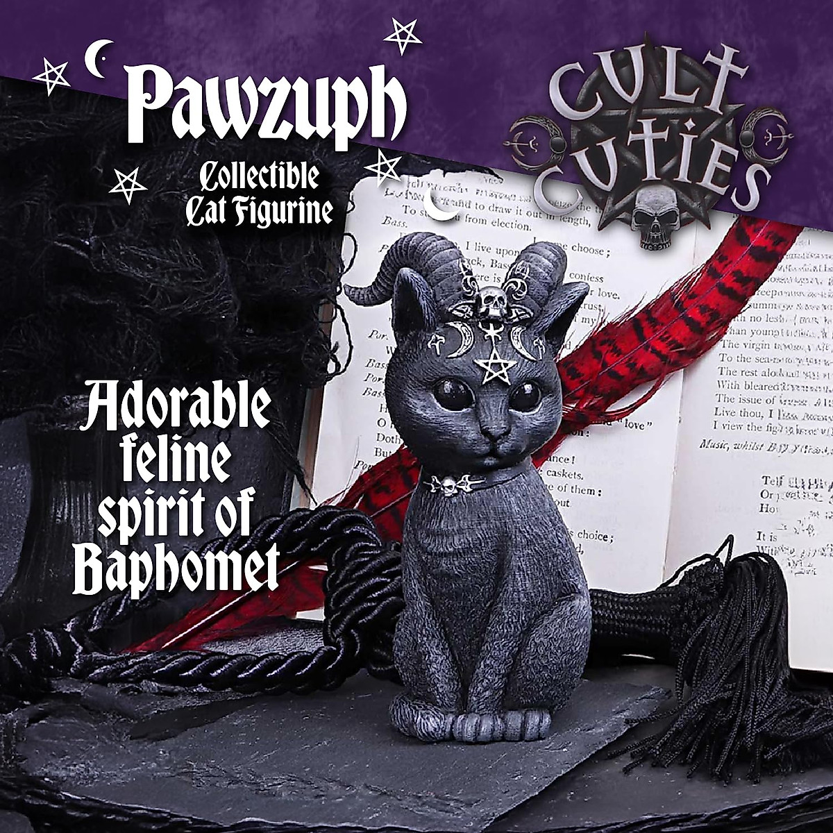 Nemesis Now Cult Cuties Adorable Occult Figurines, Bewitching Evil Spirit Creatures, Hand-Painted, Resin - Pawzuph