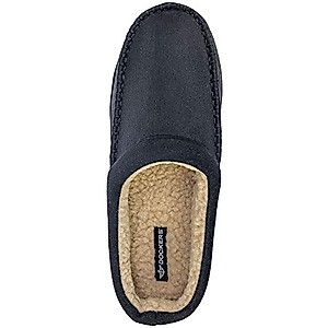 Dockers Men's Christopher Classic Casual Roll Collar Clog Slippers, Size 8 to 13 (Black Rugged, Numeric_9_Point_5)