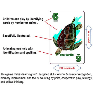 GO Fish Untamed Oceans, a Go Fish Card Game for Kids 4-8 and Up – Play Old Maid and Slap Jack with Same Deck – Easy to Learn – Fun for Families, Game Night and Classroom – Great Gift Idea