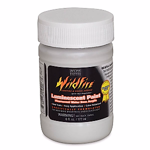 Wildfire Luminescent Fluorescent Acrylic Paint - Invisible Blue, 6 oz