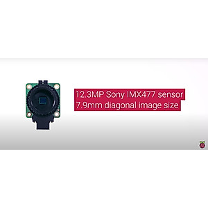 Raspberry Pi HQ Camera for Raspberry Pi 4B/3B+/3B/Zero/Zero Wireless/Jatson Nano,12.3MP IMX477 Sensor,High Resolution,Supports C- and CS-Mount Lenses,Alternative for Raspberry Pi Camera Module V2