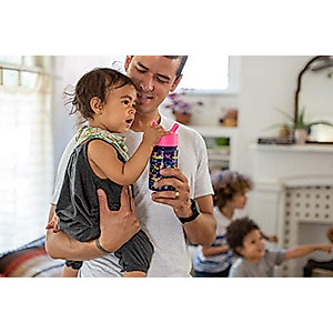 Simple Modern SpongeBob SquarePants Kids Water Bottle with Straw Insulated Stainless Steel Toddler Cup for Boys, Girls, School | Summit Collection | 14oz, SpongeBob Bikini Bottom