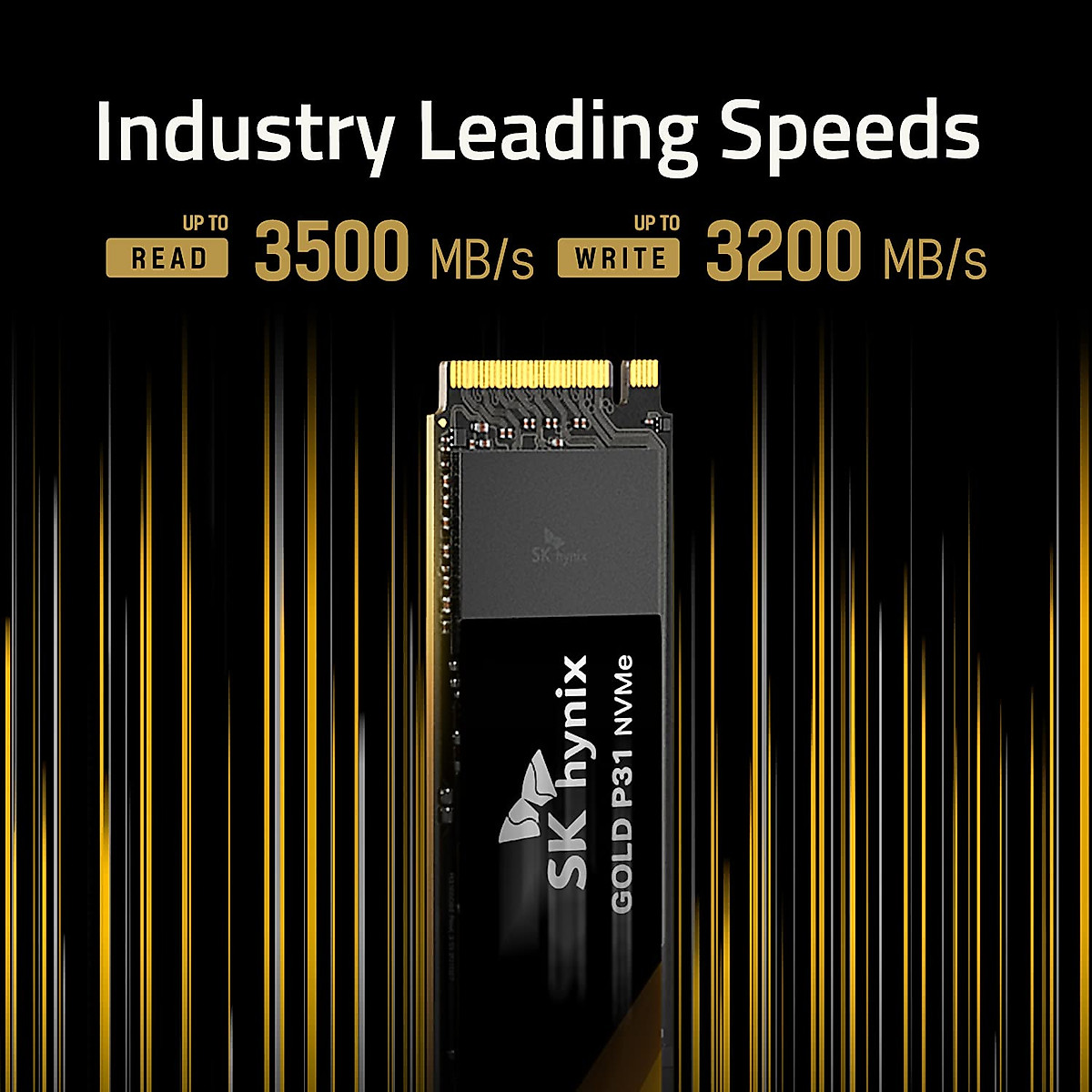 SK hynix Gold P31 2TB PCIe NVMe Gen3 M.2 2280 Internal SSD, Up to 3500MB/S, Compact, Form Factor SSD - Internal Solid State Drive with 128-Layer NAND Flash
