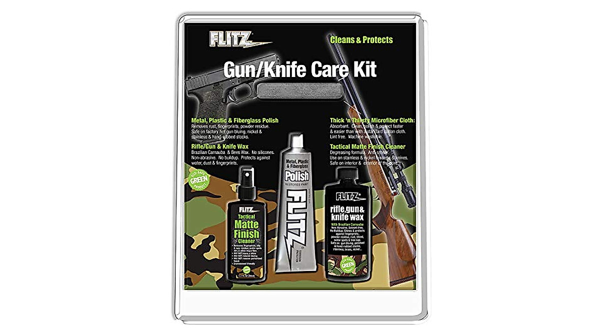 Flitz Knife & Gun Care Kit - All-in-One Cleaner & Wax