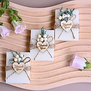 TIMECOSY Set of 20 Baby Shower Favors, Christmas New Year Gifts Handmade Scented Soap Wedding Party Favors Gifts for Guests Baptism Bridal Events Rustic Housewarming Personalized Favors Decorations