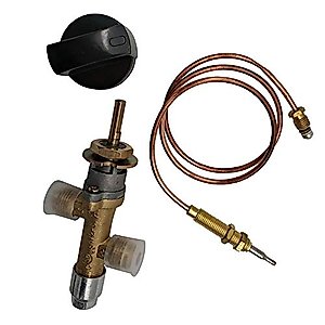 METER STAR Propane lpg Gas fire Pit Control Safety Valve Flame Failure Device Cock Gas Heater Valve with thermocouple and knob