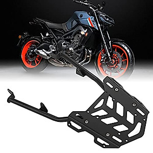 Motorcycle Luggage Rack Tail Hollow Out Hole Rear Luggage Rack Replacement for MT09 2021 Motorcycle Trunk Rack Motorcycle Storage Rack Motorcycle Rear Luggage Rack