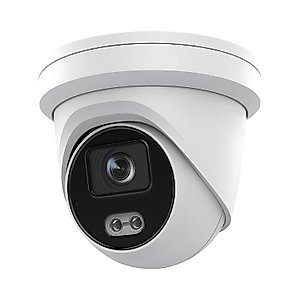 DS-2CD2347G2-LU 2.8mm HIK 4MP Color-VU IP Camera, Outdoor Indoor PoE Turret Network Camera with 24/7 Colorful Image, Human/Vehicle Detection, Built-in Mic, Compatible with Hik NVR/Hik-Connect APP
