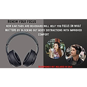 Premium Replacement Studio 3 Ear Pads/Studio 2 earpads Cushions. Compatible with Beats Studio 3 / Beats Studio 2 Headphones (Black). Premium Protein Leather | High Density Foam | Extra Thick