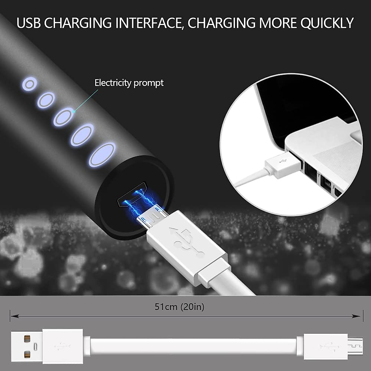 Mini Electric Screwdriver Small Portable Cordless Rechargeable with High Precision Torque Adjustable with 55 Precision Bits LED Light Magnetic Ma for Iphone Ipad Watch Camera Laptop Smartphone Macbook