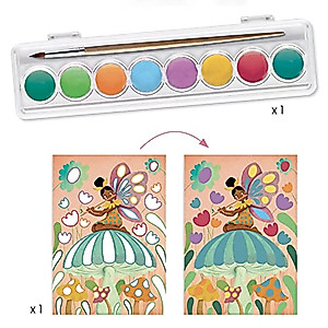 DJECO Fairy Craft Kit - Paint, Draw, Build & More for Home, School or Gifts - Fun & Creative for Family & Friends, Educational Art Craft Kit, Multi- Activitiy for Kids 6+ - Medium