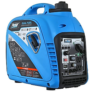 Pulsar 2,200W Portable Dual Fuel Quiet Inverter Generator with USB Outlet & Parallel Capability, CARB Compliant, PG2200BiS