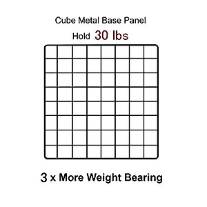 KOUSI Storage Cube - 14"x14" Cube (20 Cubes) Organizer Stackable Cubes for Storage Cubby Unit Wire Bookshelf, Black Wire