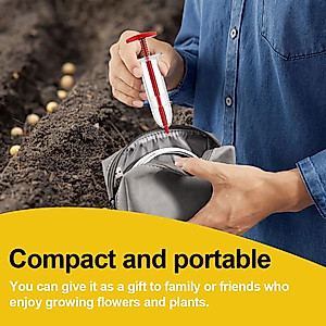 6 PCS Mini Seed Spreader, 2024 New Mini Sowing Seed Dispenser, Small Seed Planter Tool, Manual Seedlings Dibber and Widger Set, Seed Sower Spreader Handheld for Tiny Seeds (Set B)