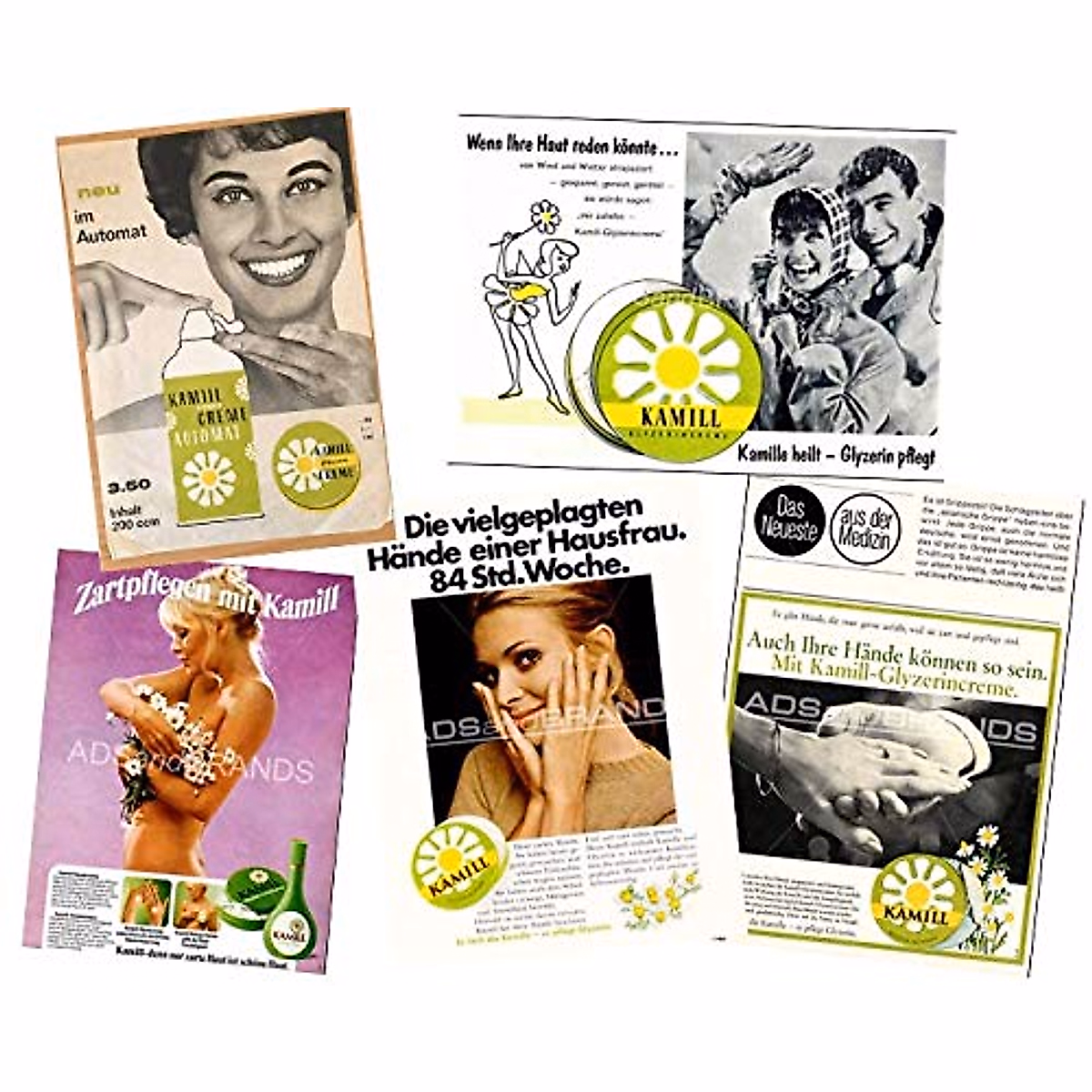 Kamill 3x100 ml Hand & Nail Cream CLASSIC with BIO Camomile and Bisabolol | Germany