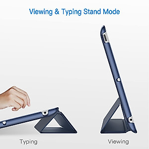 JETech Case for iPad 2 3 4 (2012/2011 Model), Not for iPad Air or iPad Air 2, Smart Cover with Auto Sleep/Wake (Navy)