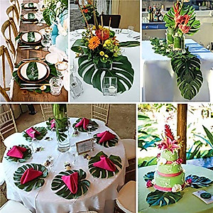 Hawaiian Party Decorations, Luau Birthday Party Decorations with Tropical Birthday Banner Palm Leaves Hibiscus Flowers Paper Pineapples Flamingo and Pineapple Garland for Summer Beach Moana Party