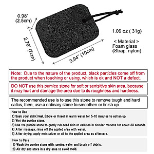 Super Hard Pumice Stone for Feet, Body, Hands [Designed in Japan] Foam Glass-made Pumice Stone for Hard and Tough Callus and Dead Skin