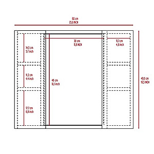 Tuhome Artemisa Medicine Cabinet with Double Door, Mirror, and External Shelf, Light Grey