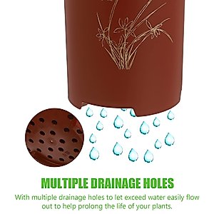 ERINGOGO Package List- 1x Orchid Pot, 1x Saucer, 1x Drainage Insert. Please Feel Free to if You Have Any Before or After Purchasing, Our Customer Service is Ready for You at Anytime.