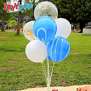 JOYYPOP 2 Sets Balloon Stand Kit, Balloon Sticks with Base Party Supplies Birthday Graduation Party Decorations Wedding