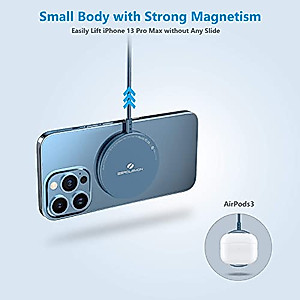 ZEROLEMON Magnetic Wireless Charger [10ft], Compatible with Mag-Safe Charger, Fast Wireless Charging Pad for iPhone 14/14 Plus/14 Pro Max, iPhone 13/12 Mini/ 12 Pro Max/AirPods - Rugged Blue