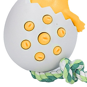 Ddewing Dog Toothbrush Chew Toys Dinosaur Egg Dog Chew Toys Dog Chew Toy for Aggressive Chewers Bite Resistance Dog Toothbrush Chew Toys for Dog Dental Care (Orange)